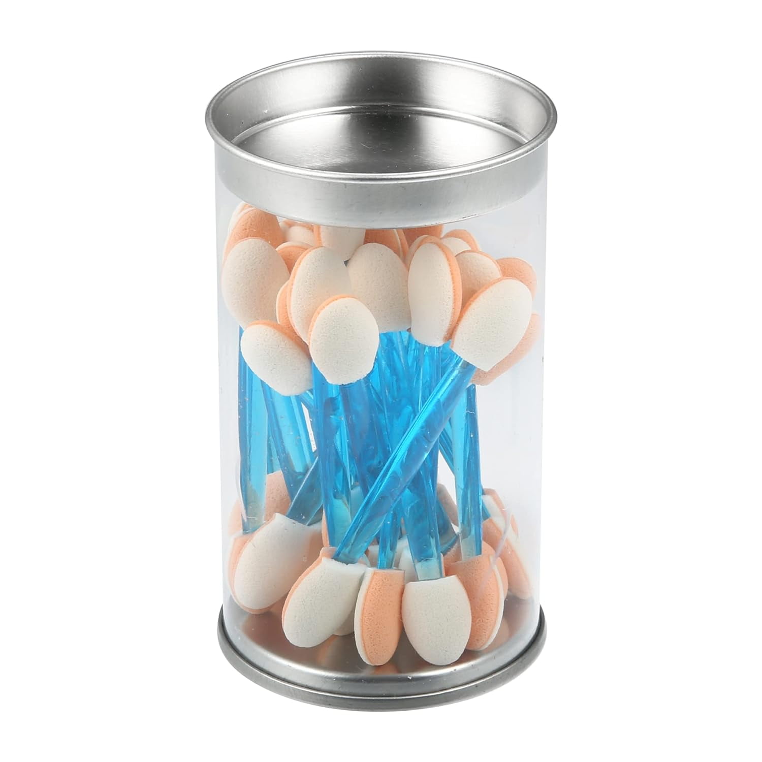 25 Pcs Dual Sides Eye Shadow Sponge Applicators with Container ...