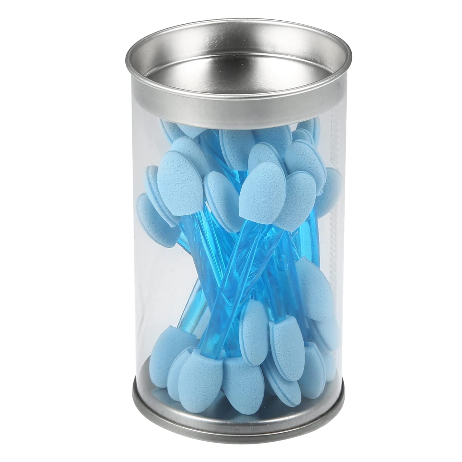 25 Pcs Dual Sides Eye Shadow Sponge Applicators with Container ...