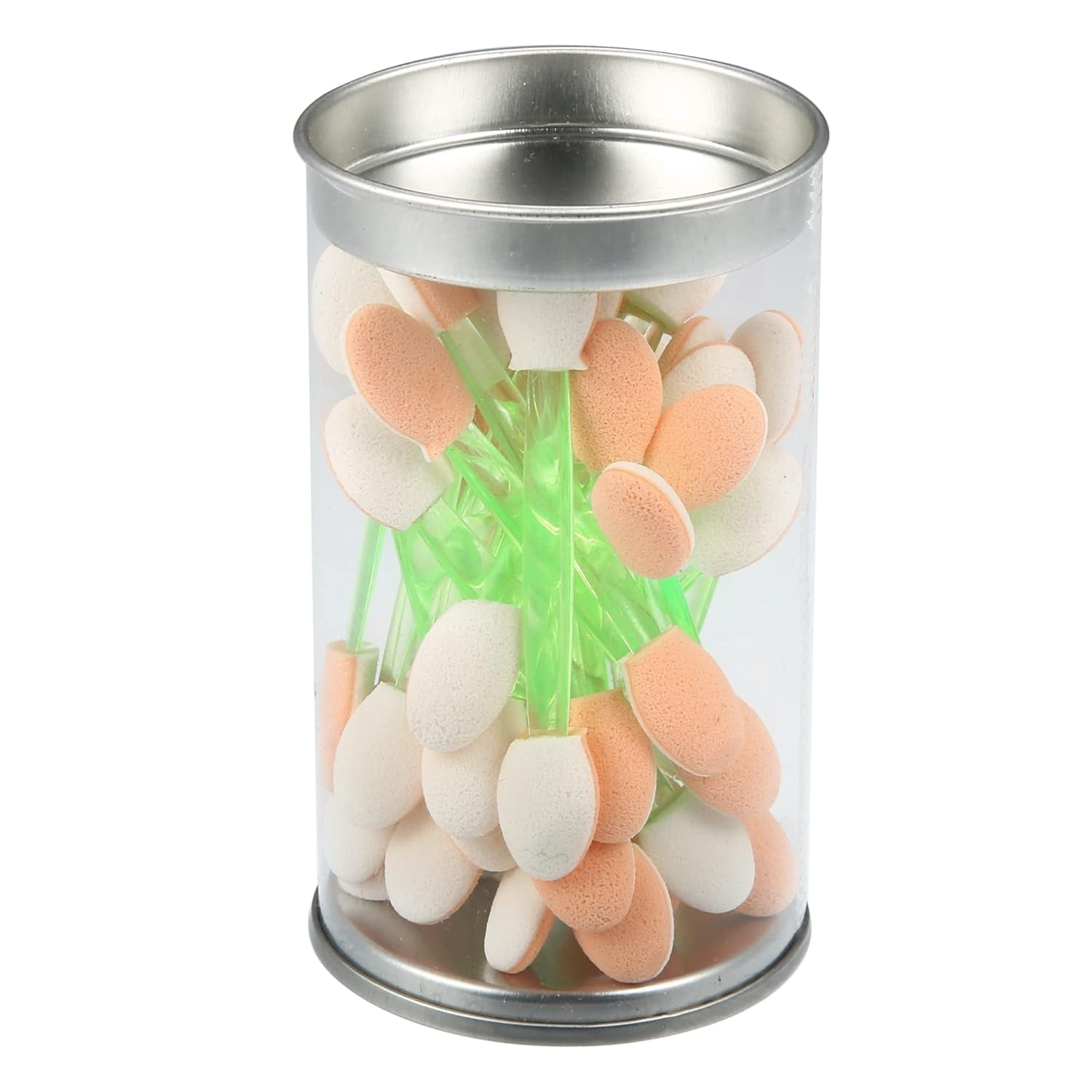 25 Pcs Dual Sides Eye Shadow Sponge Applicators with Container ...