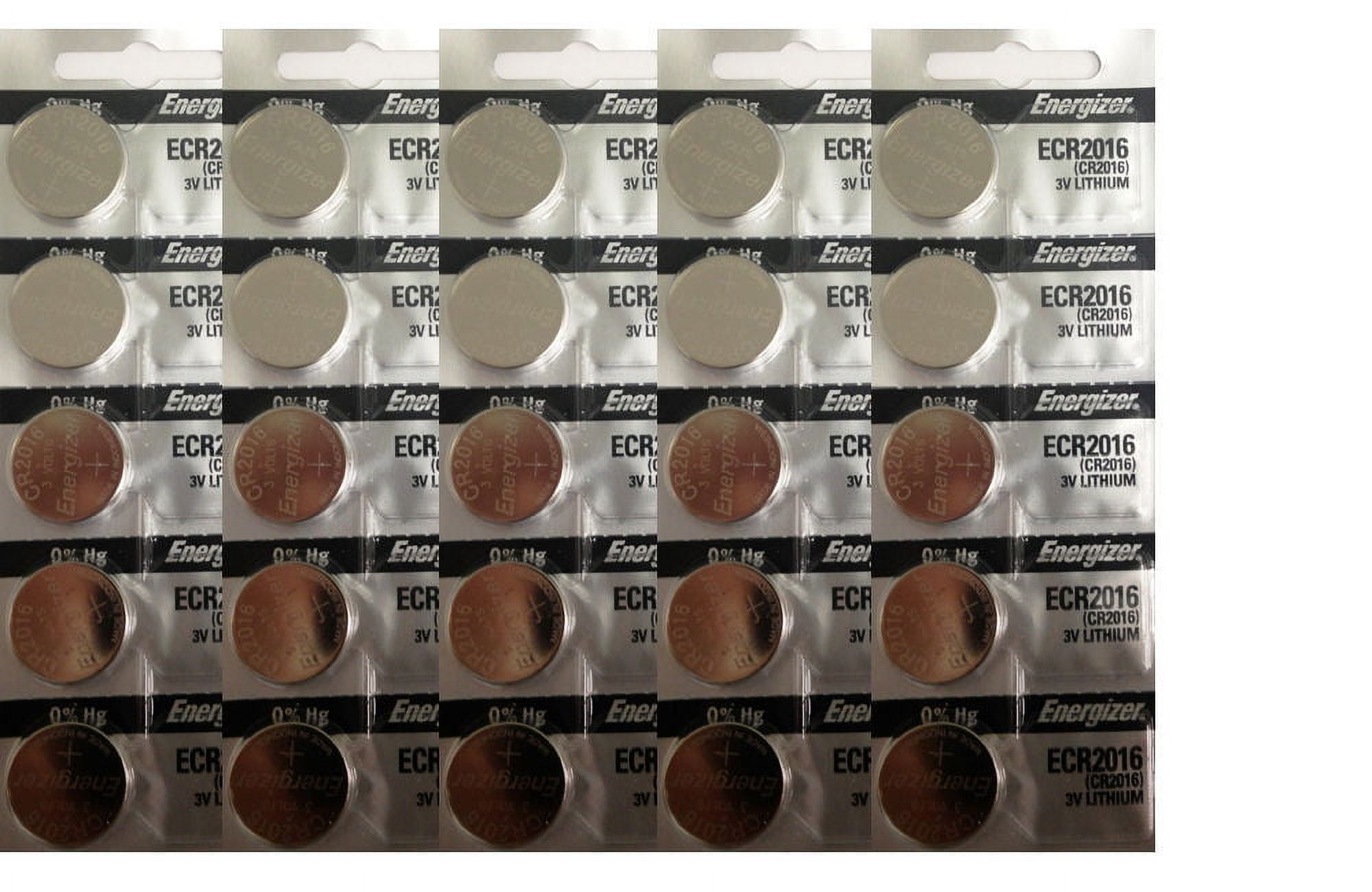 25 Pcs Energizer ECR2016 CR2016 2016 3v Lithium Battery - Walmart.com
