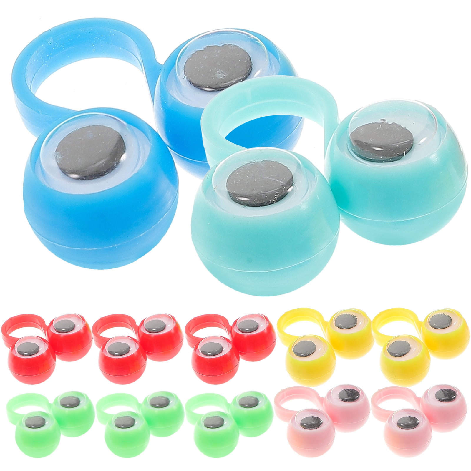 25 Pcs Eye Ring Educational Toy Childrens Toys Rings Puzzle Kids Finger ...