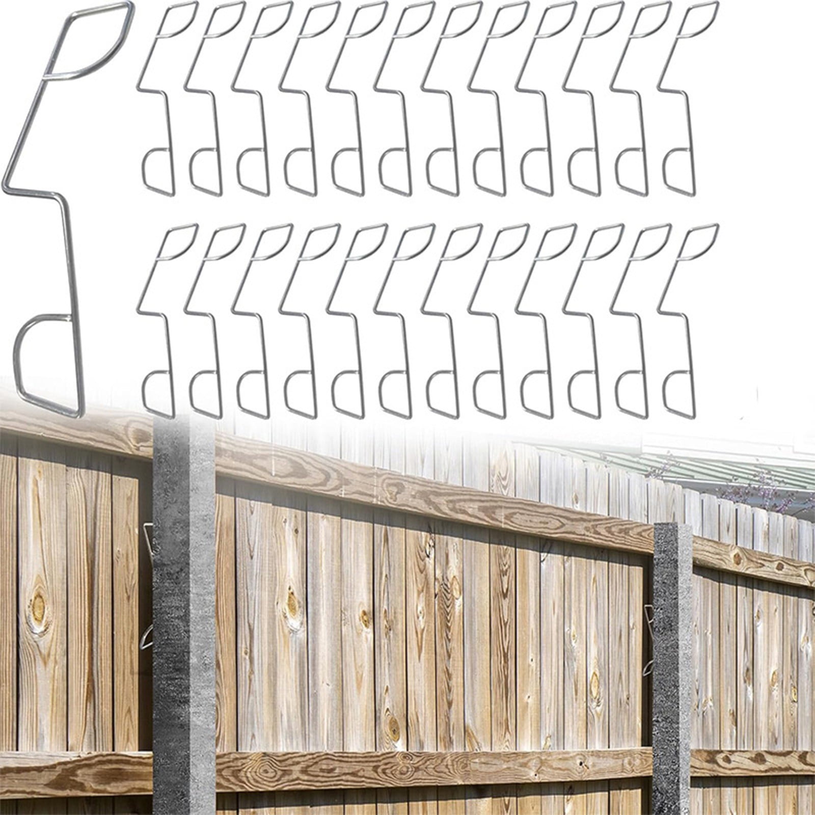 25 Pcs Fence Panel Clips For Panels, Fence Wire Tightener Tool ...