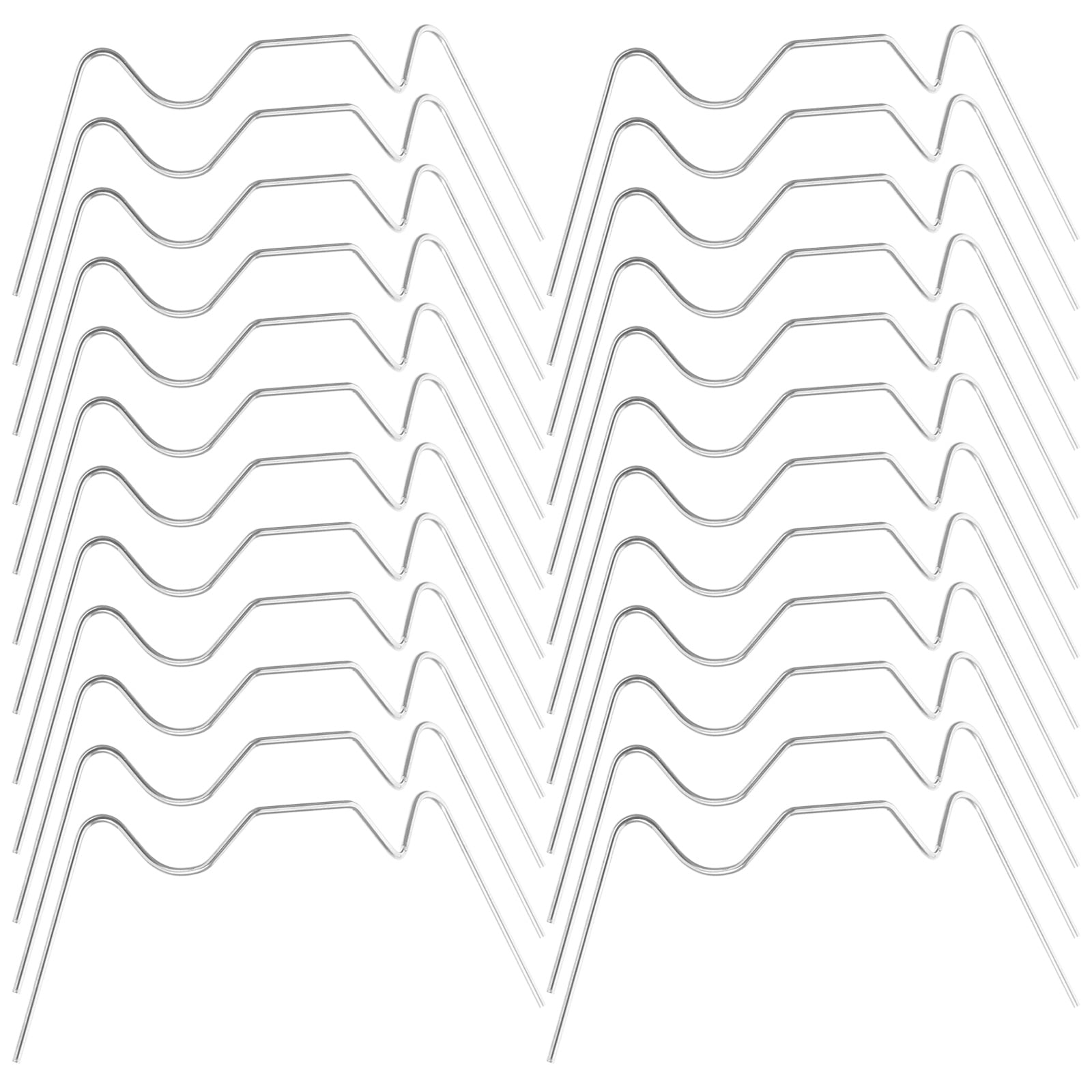 NIAIZEK 25 Pcs Silver Stainless Steel Greenhouse Clips for Doors ...