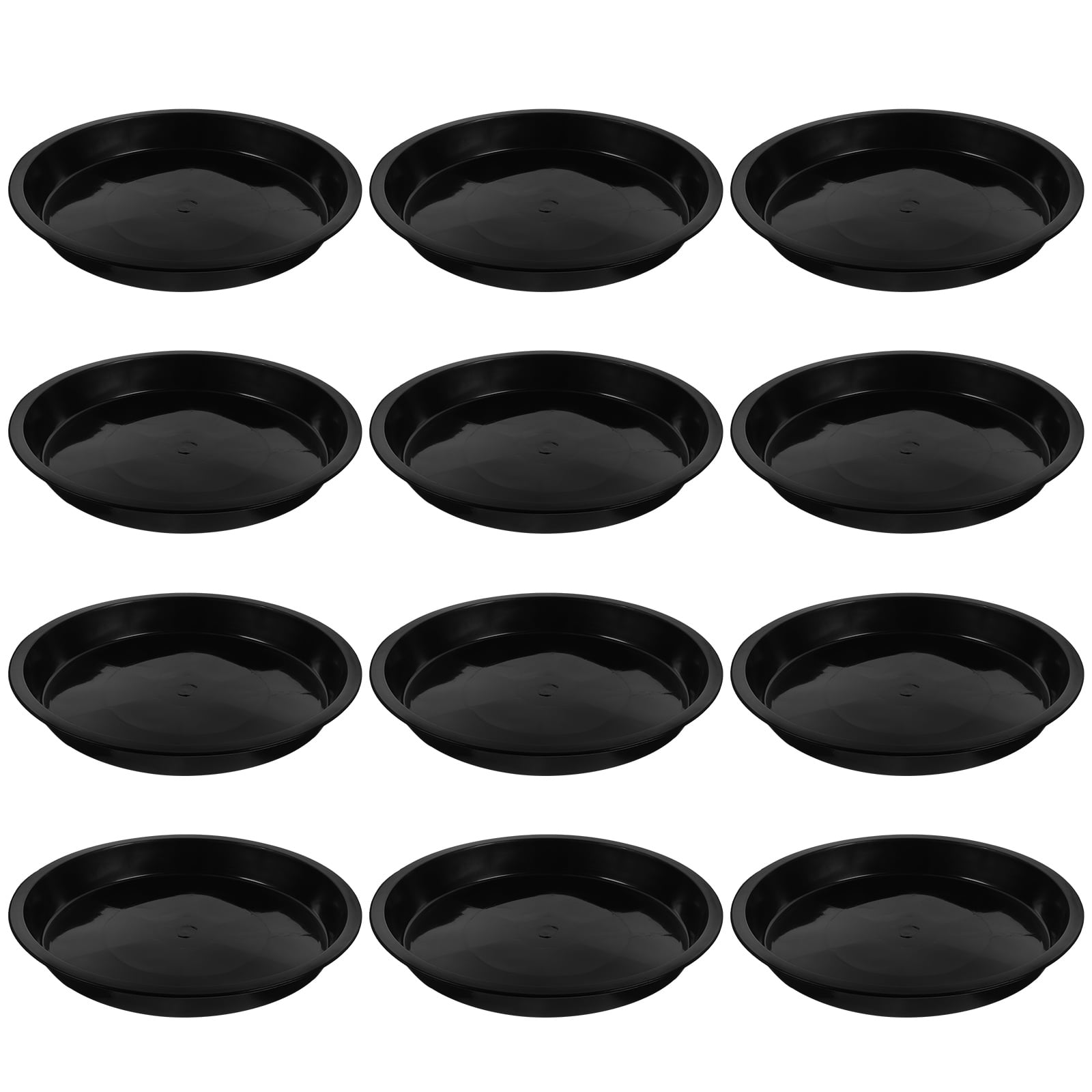 25 Pcs Flower Pot Tray Indoor Plant Pots Round Shaped Saucer Plastic ...