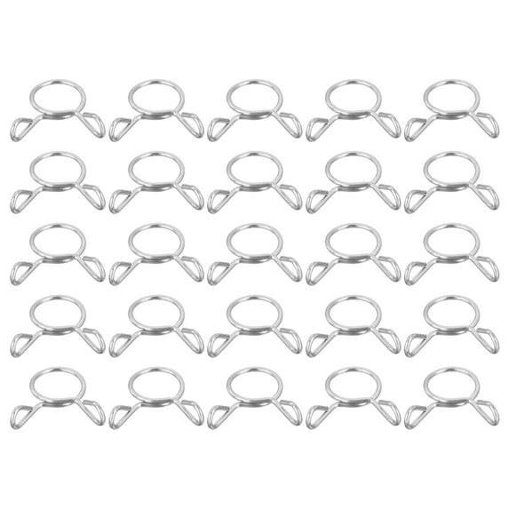25 Pcs Fuel Line Hose Tubing Spring Clips 11mm Water Pipe Spring Clip ...
