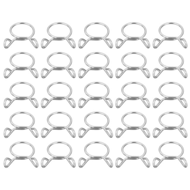 25 Pcs Fuel Line Hose Tubing Spring Clips 15mm Water Pipe Spring Clip ...