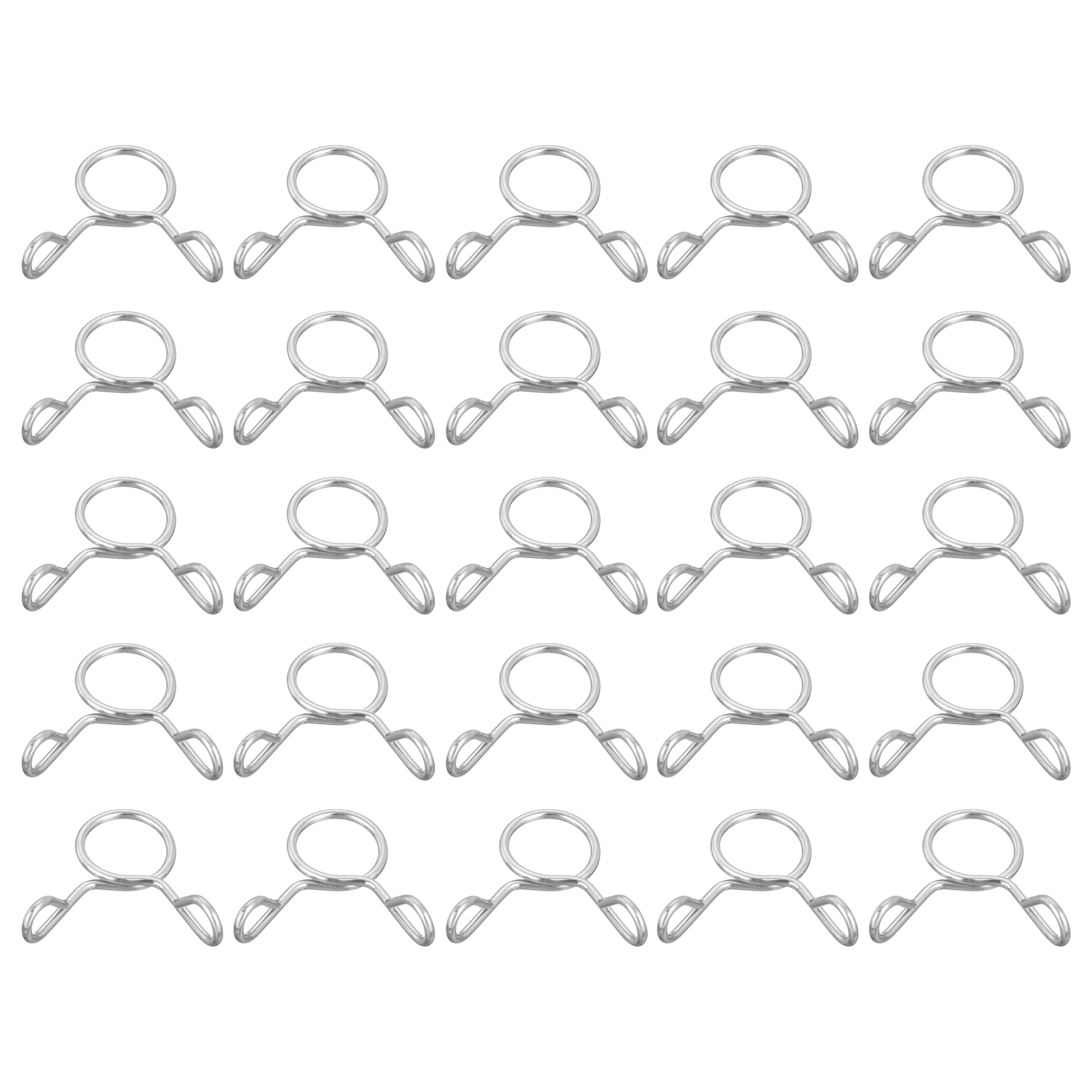 25 Pcs Fuel Line Hose Tubing Spring Clips 8mm Water Pipe Spring Clip ...