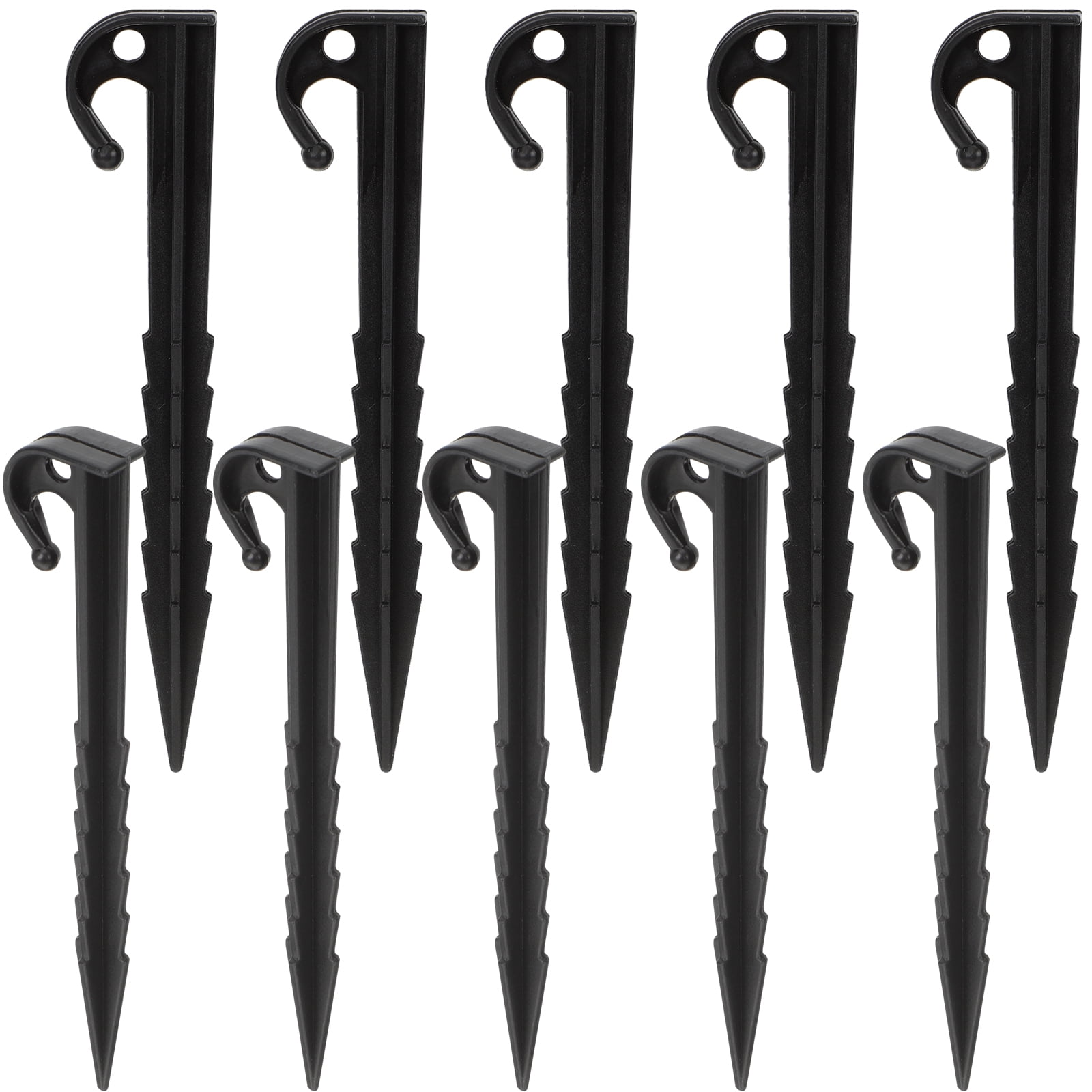 25 Pcs Garden Nails Spiral Shape Tent Camping Accessories Tents Pegs ...
