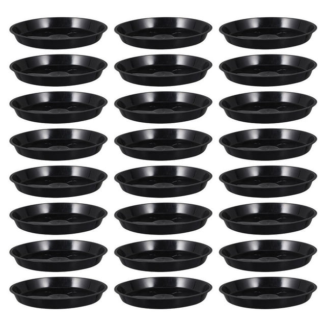 25 Pcs Gardening Flowerpot Base Square Tray Saucers Balcony Trays Home ...