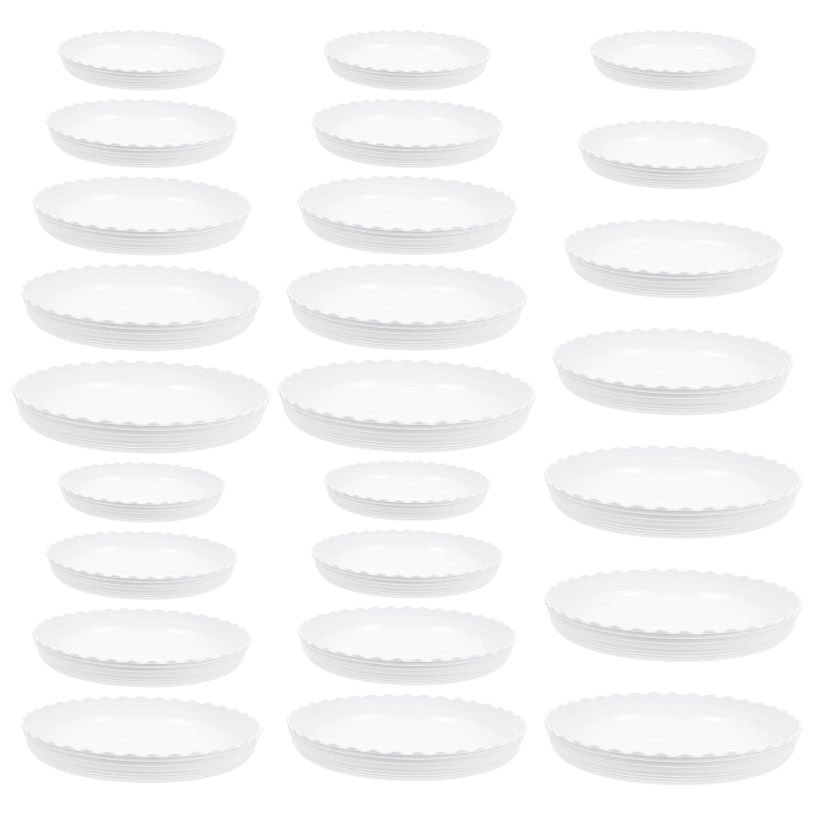 25 Pcs Gardening Pot Trays Flowerpot Bases Plant Pots Indoor Serving ...