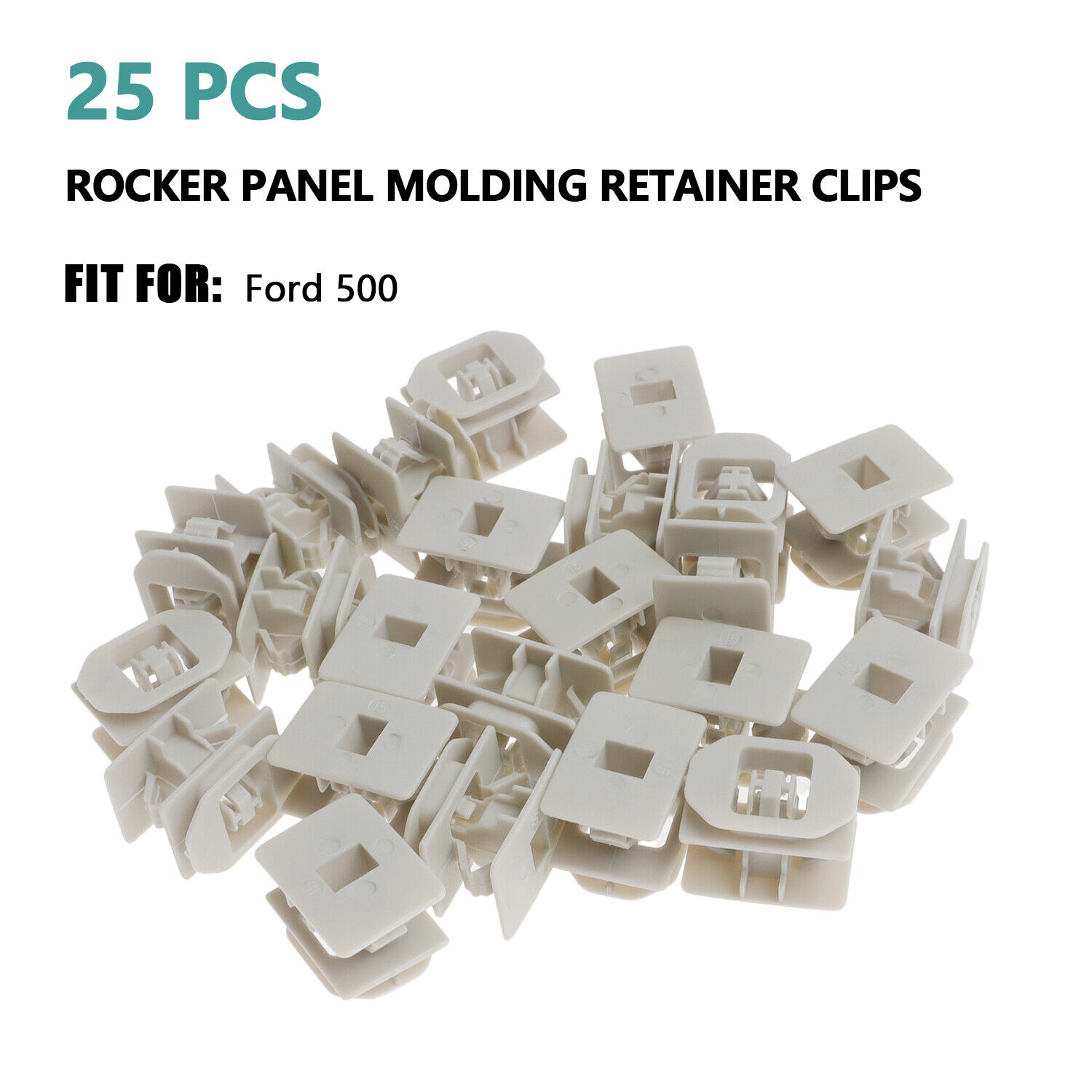 25 Pcs Gray Nylon Rocker Panel Molding Retainer Fasteners Fit for Ford ...