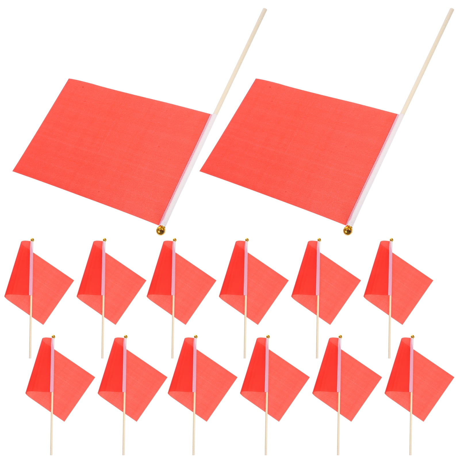 FONDOTIN Red Handheld Flags for Decoration Lightweight Reliable and ...