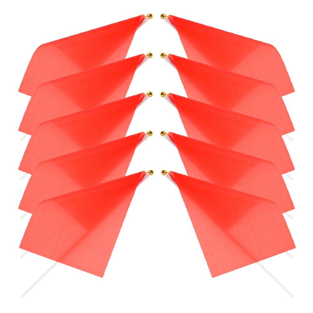 25 Pcs Hand Waving Flag Party Small Flags Parade Exquisite Blank Yellow ...