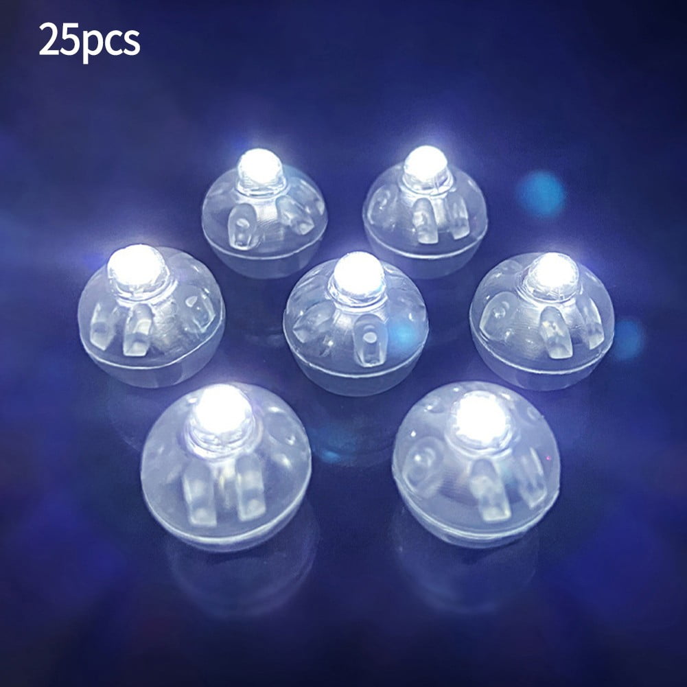 25 Pcs Individual LED Balloon Lights Tiny Wireless Battery Craft Glow ...