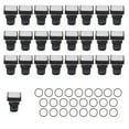 25 Pcs Industrial Push Button Switch Self Locking Push Button Switch ...
