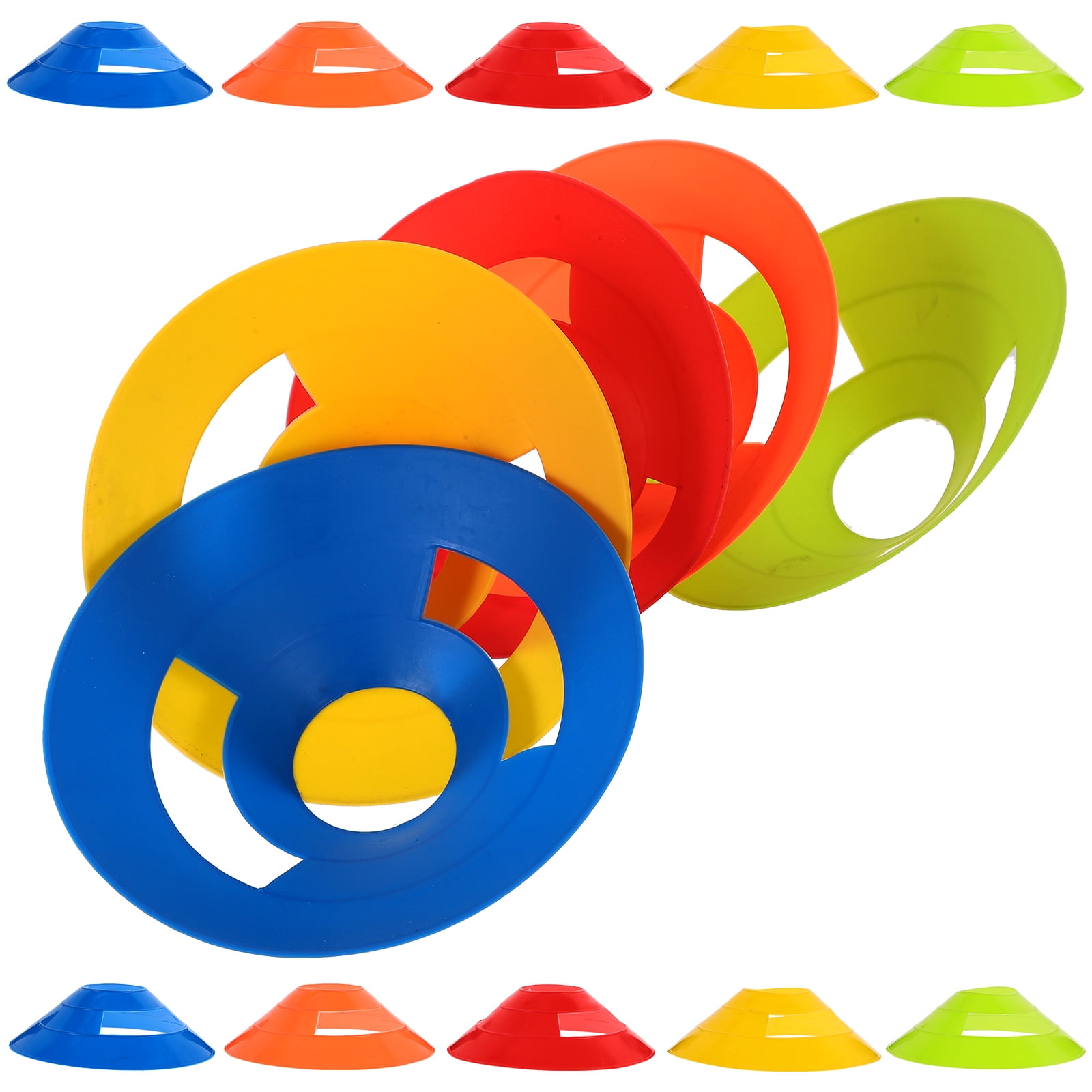 25 Pcs Kids' Training Basketball Football Cone Obstacle Plastic Cones ...