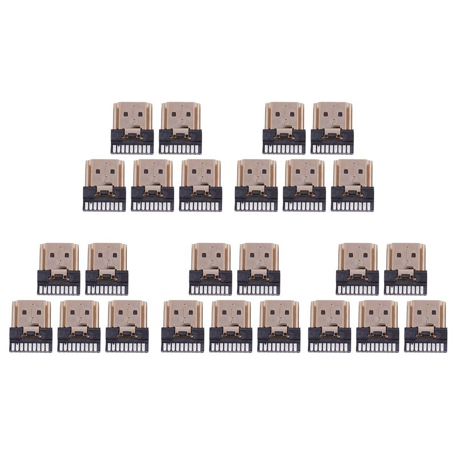 25 Pcs Male 19 Pins A Type Solder Plug Termination Repair Replace ...