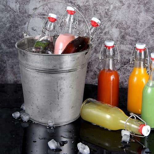 25 Pcs Metal Beer Bucket Bulk 3 Quart Drink Buckets Beverage Tub with ...