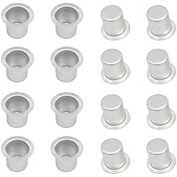 25 Pcs Metal Candle Cups Holders Candlestick Liners Inserts Holder ...