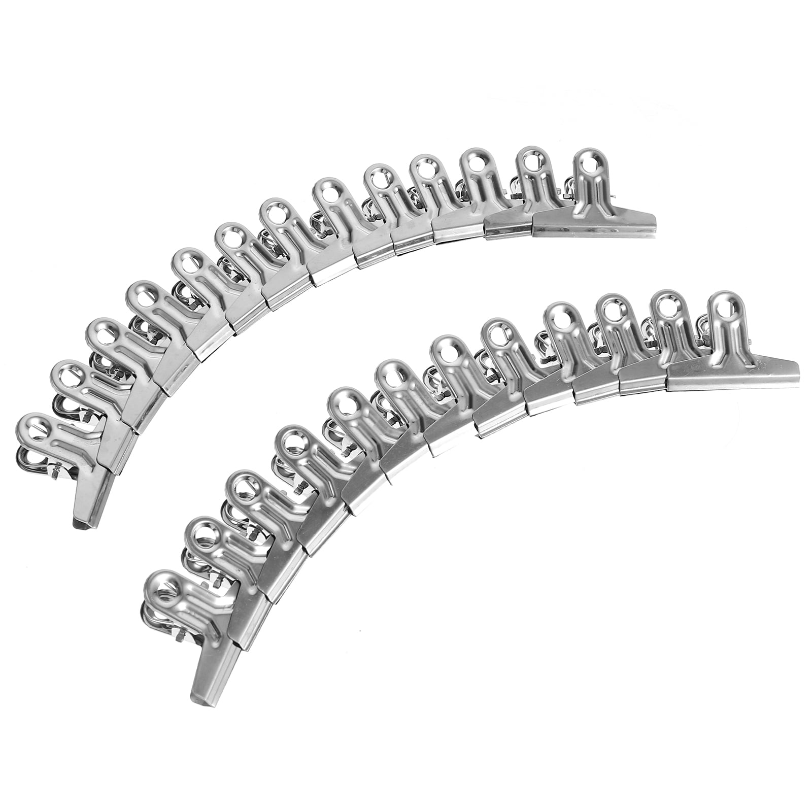 25 Pcs Paper Clip Holder Silver Clips Folder Sub Bill Fixing - Walmart.com