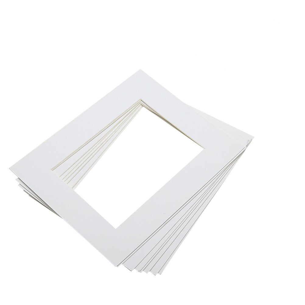 25 Pcs Photo Frame White Picture Mats Photographic Storage Materials ...