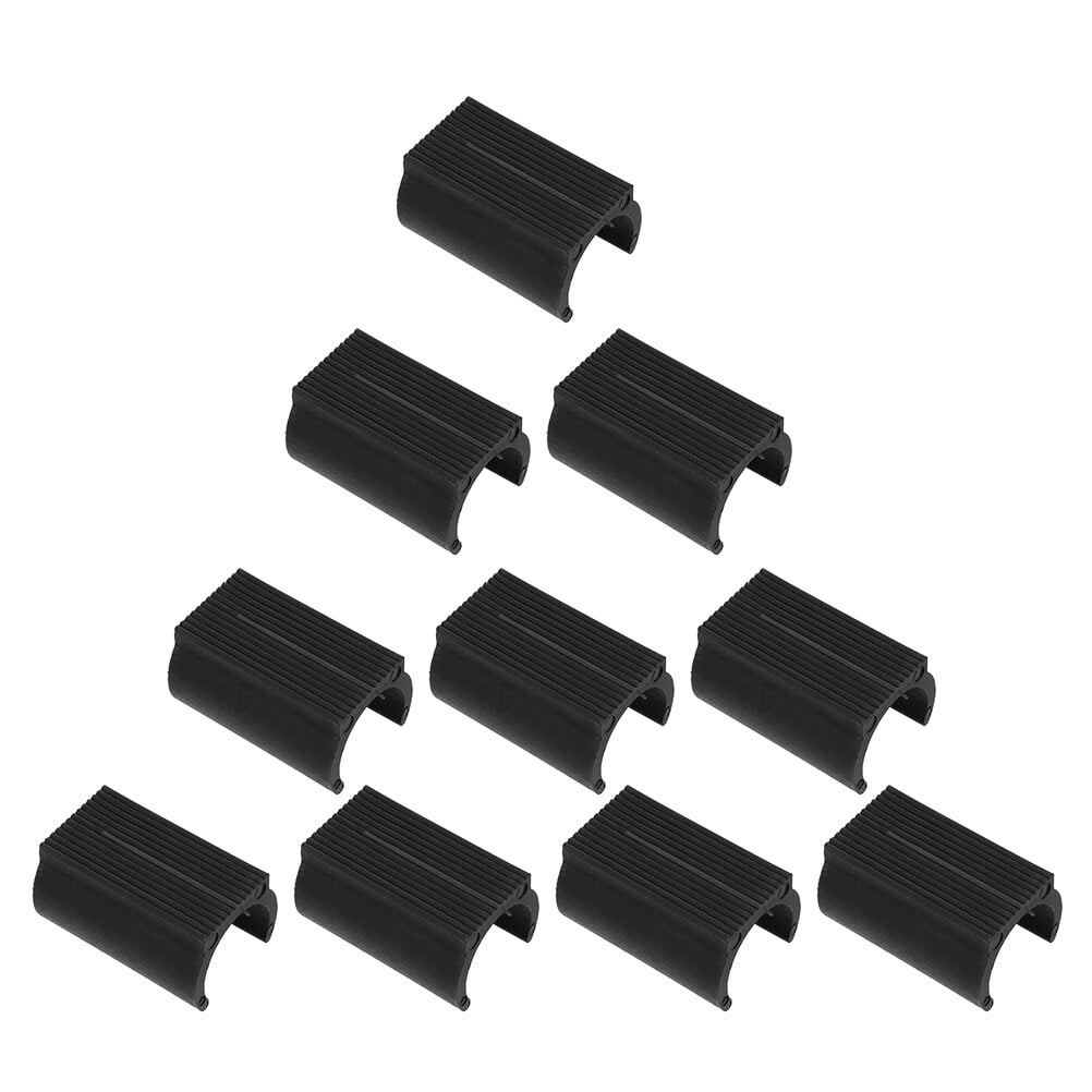 25 Pcs Plastic Chair Leg Caps U-Shaped Tube Sleeve Tube Clamp Floor ...