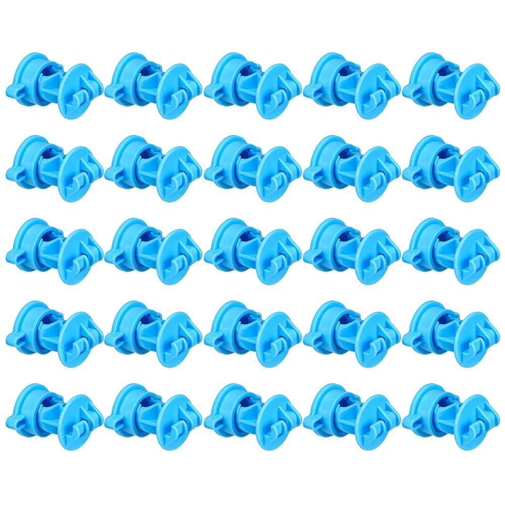 25 Pcs Plastic Screw Tight Round Post Insulators- for Garden, for Blue ...