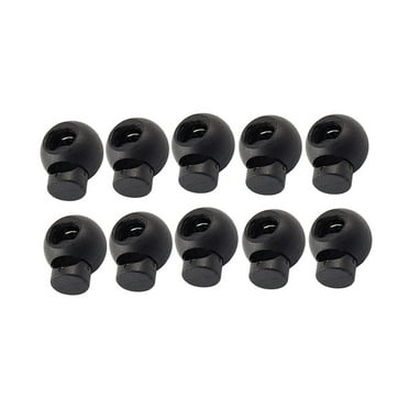 6pcs Spring Cord Locks Plastic End Clip Stoppers Fastener Double Holes ...