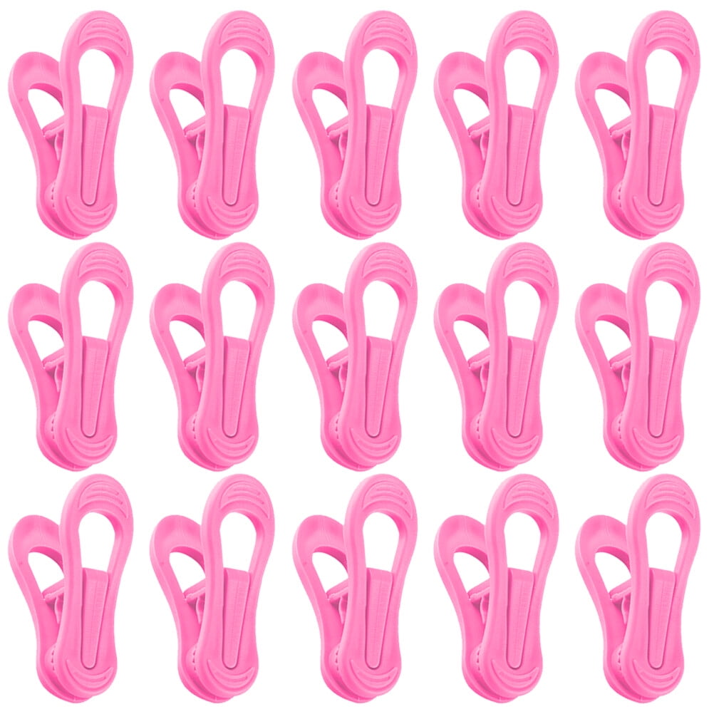 25 Pcs Plastic Towel Clips Bright Color Multi-purpose Windproof ...