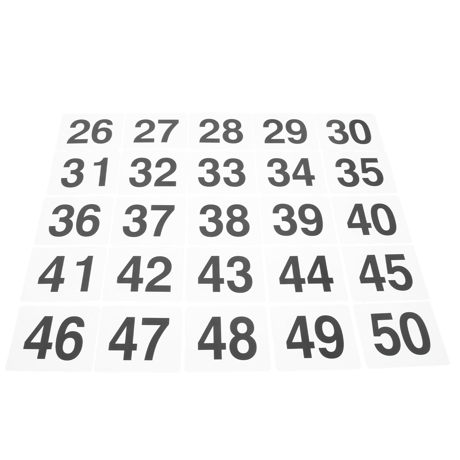 25 Pcs Plate Holder Stand Table Tents Number Banquet Numbers Seating ...