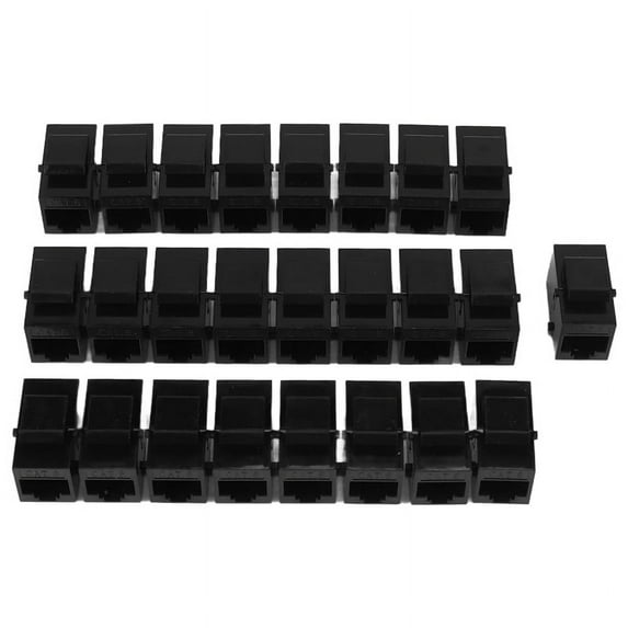 25 Pcs Rj45 Coupler Cat6 Jacks Inline Female to Insert - Walmart.com