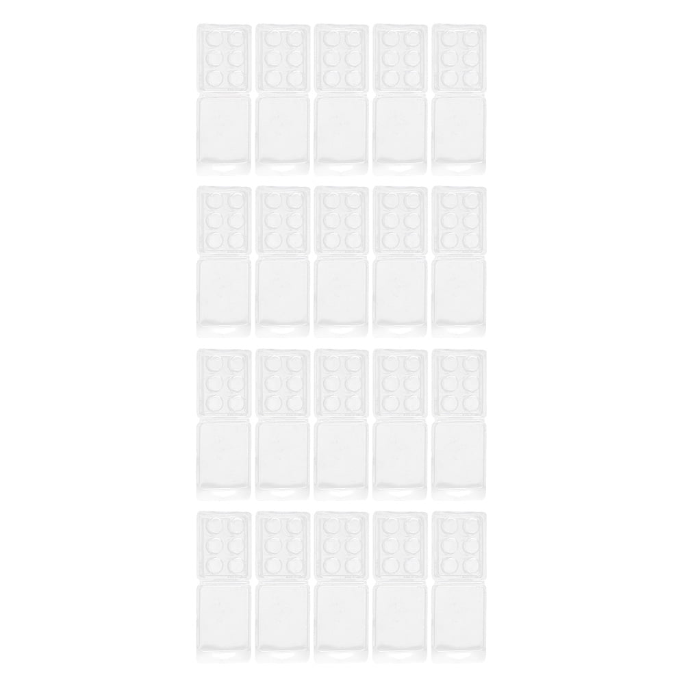 25 Pcs Scented Candle Box Wax Melt Storage Small Clear Container Fold ...