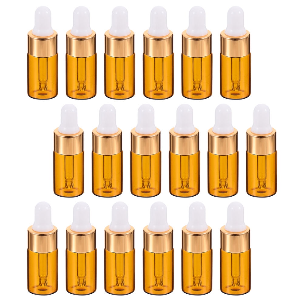 25 Pcs Small Essential Oil Bottle Empty Terrarium Lotion Perfume Mini ...