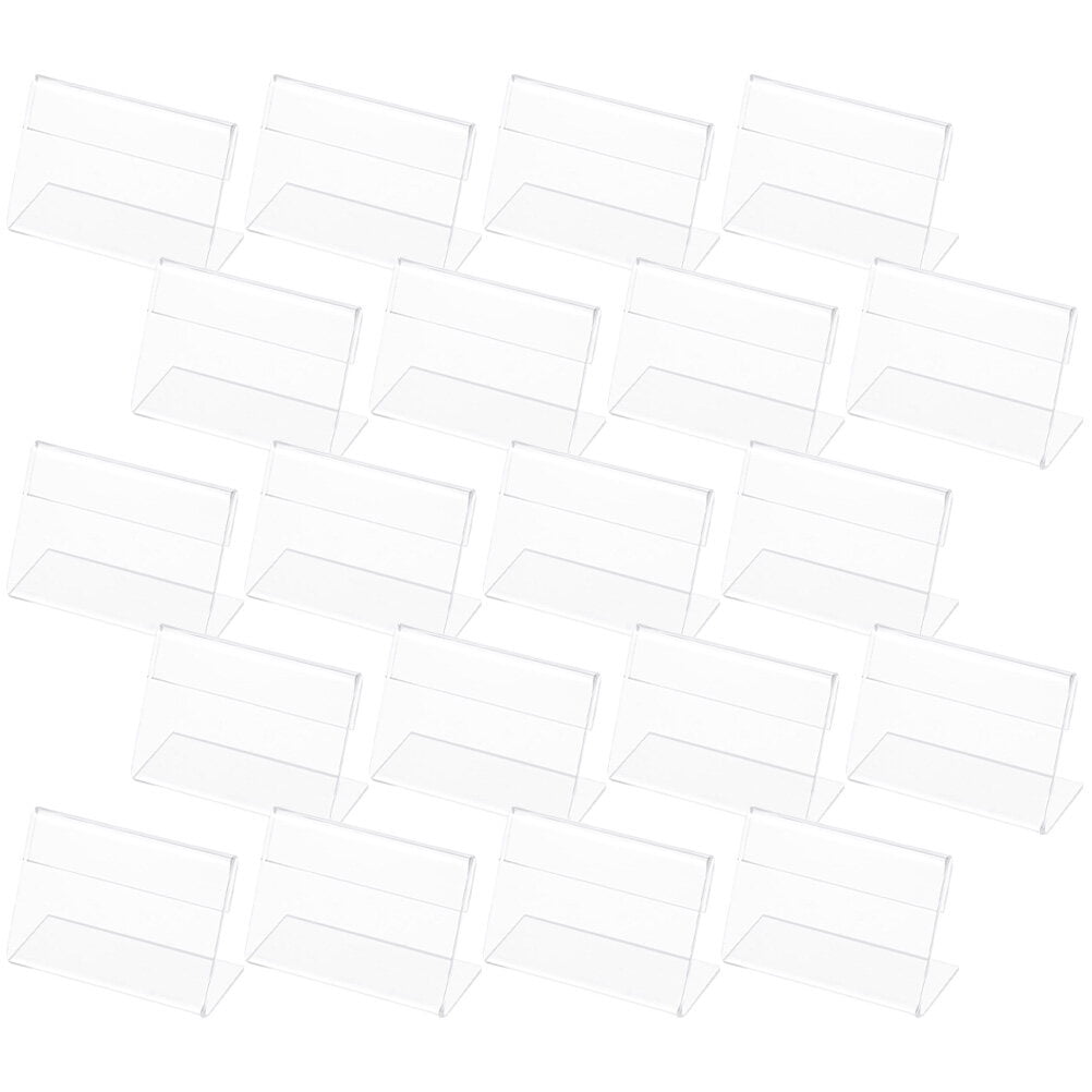 25 Pcs Stands Acrylic Card Price Tag Holders Banquet Display - Walmart.com