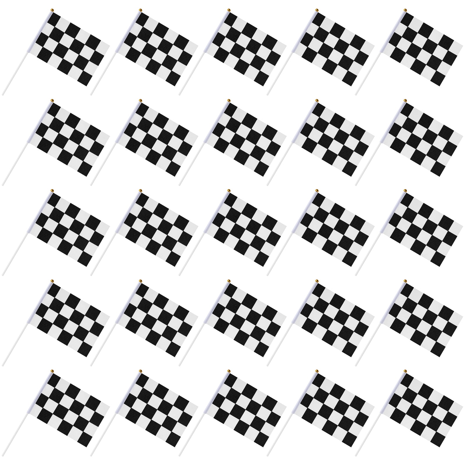 25 Pcs Starting Signal Flag Match Party Flags Race Car Decoration ...