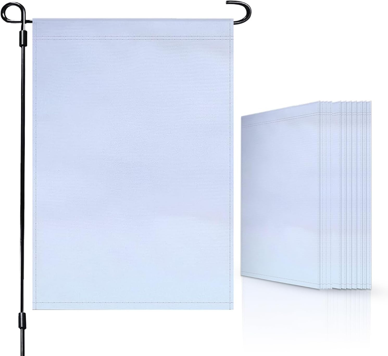 25 Pcs Sublimation Blank Garden Flags 100% Polyester 3 Layer Double ...