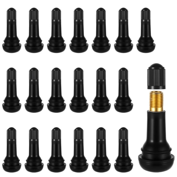 25 Pcs TR413 Tire Valve Stem, Kvago Rubber Snap-in Valve Stems ...