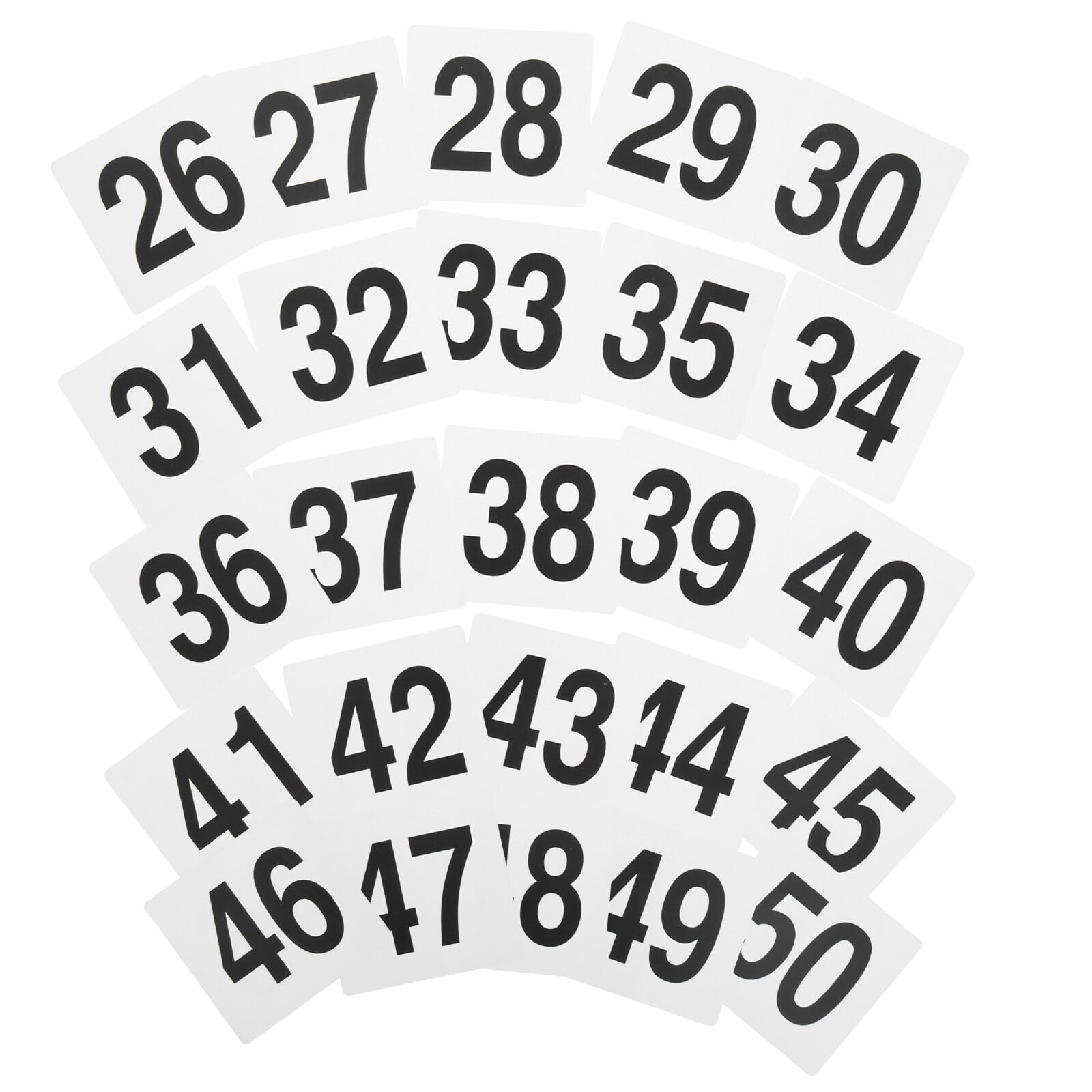25 Pcs Table Number Plate Dining Holders Signs for Tables Wedding ...