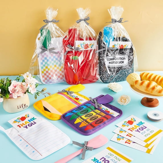 25 Pcs Teacher Appreciation Gifts Pot Holder Silicone Spatula Card Set ...