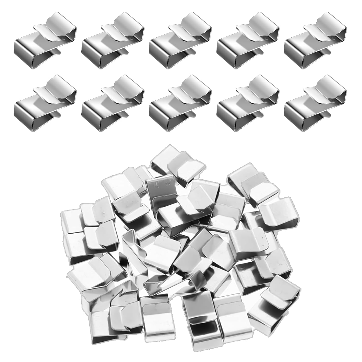 25 Pcs Trailer Wire Clips, Metal Cable Clips Stainless Steel Clips ...