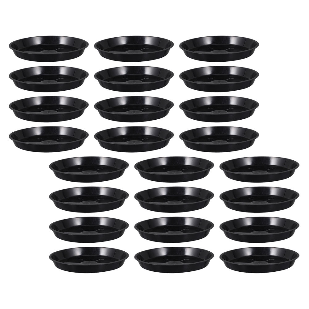 25 Pcs Water Tray Indoor Plant Pots Flowerpot Plate Trays Plastic ...