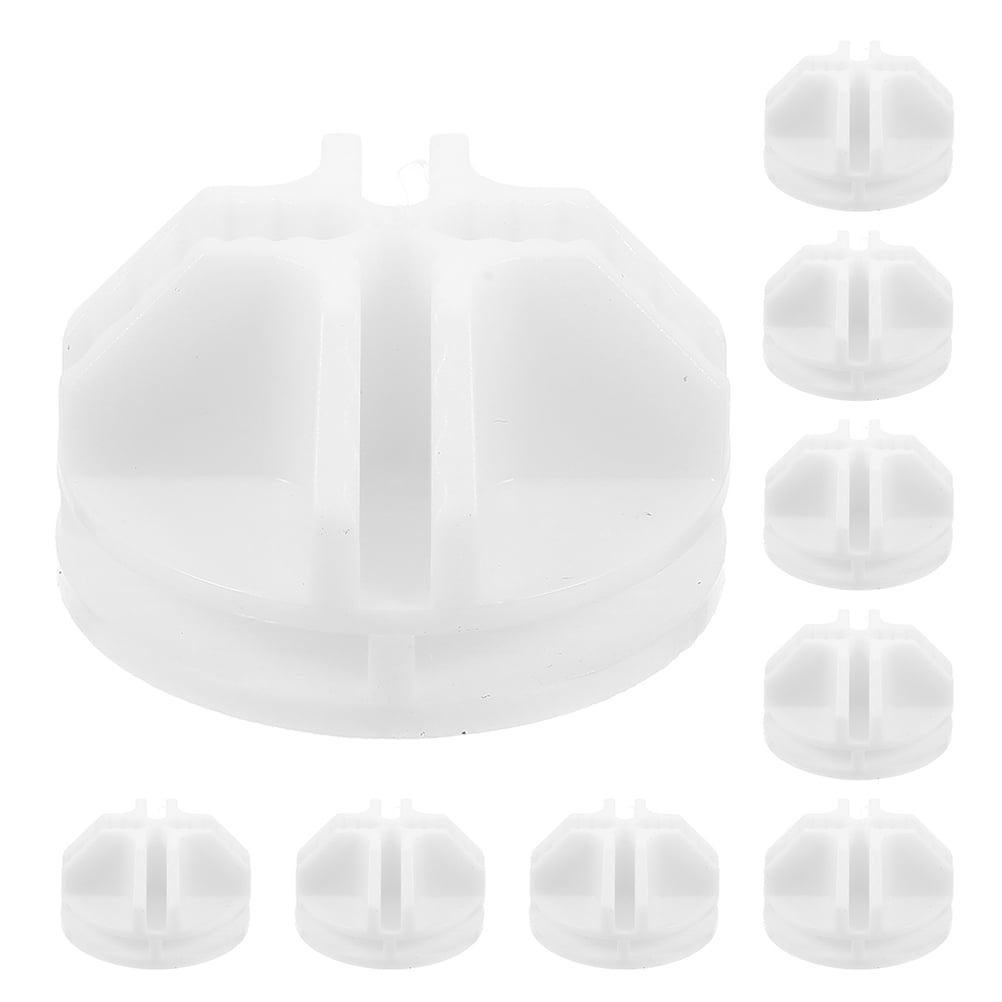 25 Pcs Wire Rack Clips Storage Cubes Grid Connector Snap White ...