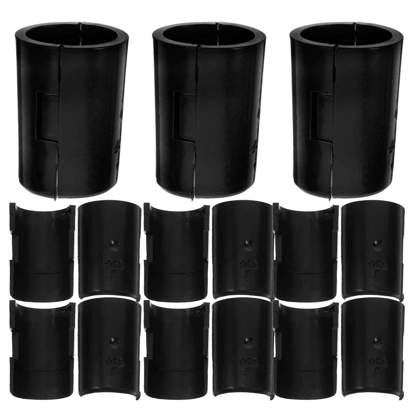 25 Pcs Wire Shelf Clips Replacement Office Chair Sinking Fix Kit Black ...