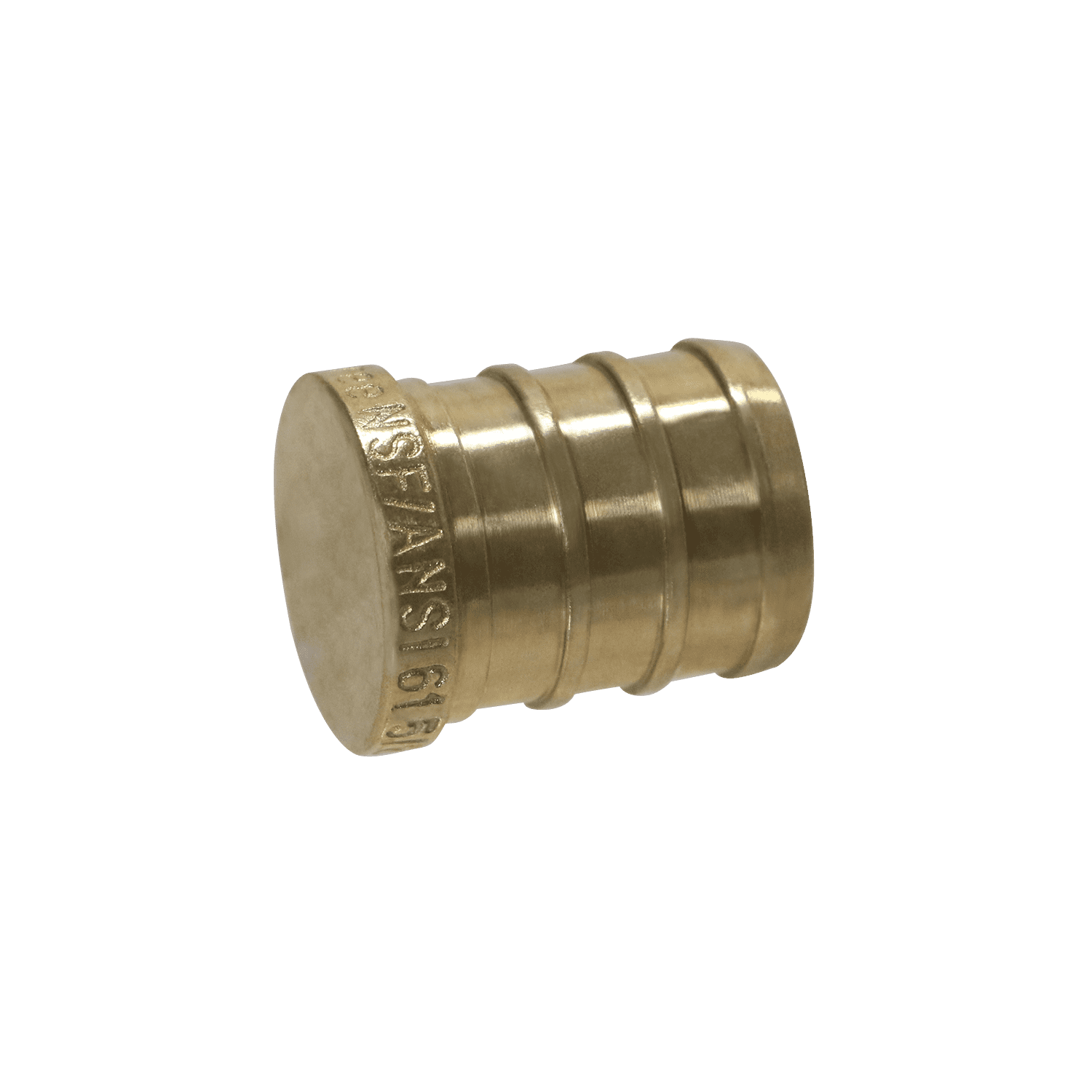 25 Pcs XFITTING Barb Crimp 5/8 Inch Pex Plug End Cap, Brass, 25-6-3=25X ...