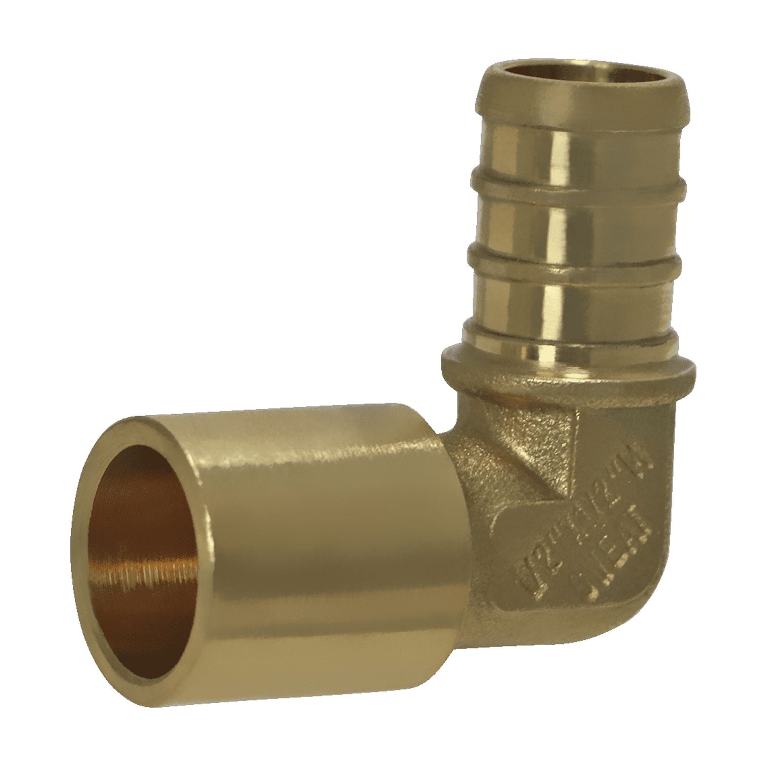 25 Pcs XFITTING Barb Crimp Pex 1/2 Inch x 1/2 Inch Male Sweat 90 Degree Elbow Adapter, 25-3-5 ...