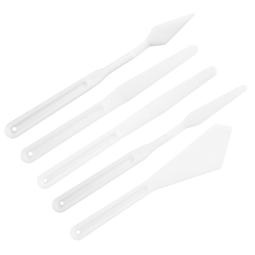25 Pcs in 5 Set Portable Painting Tools Painting Spatula Plastic ...
