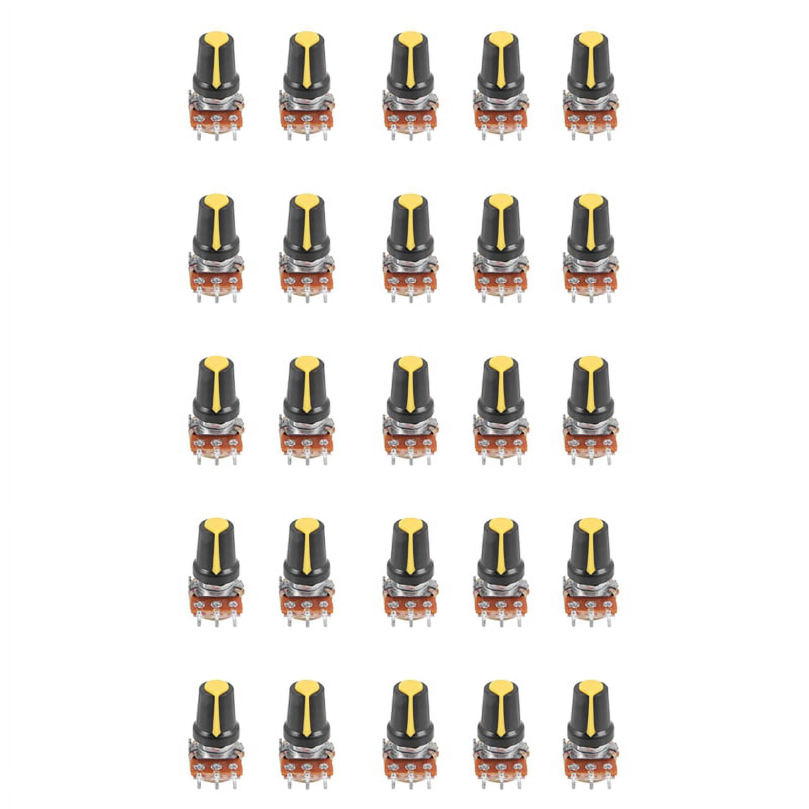 25 Piece 100K Ohm 3 Terminals Linear Taper Audio B Type Potentiometer ...