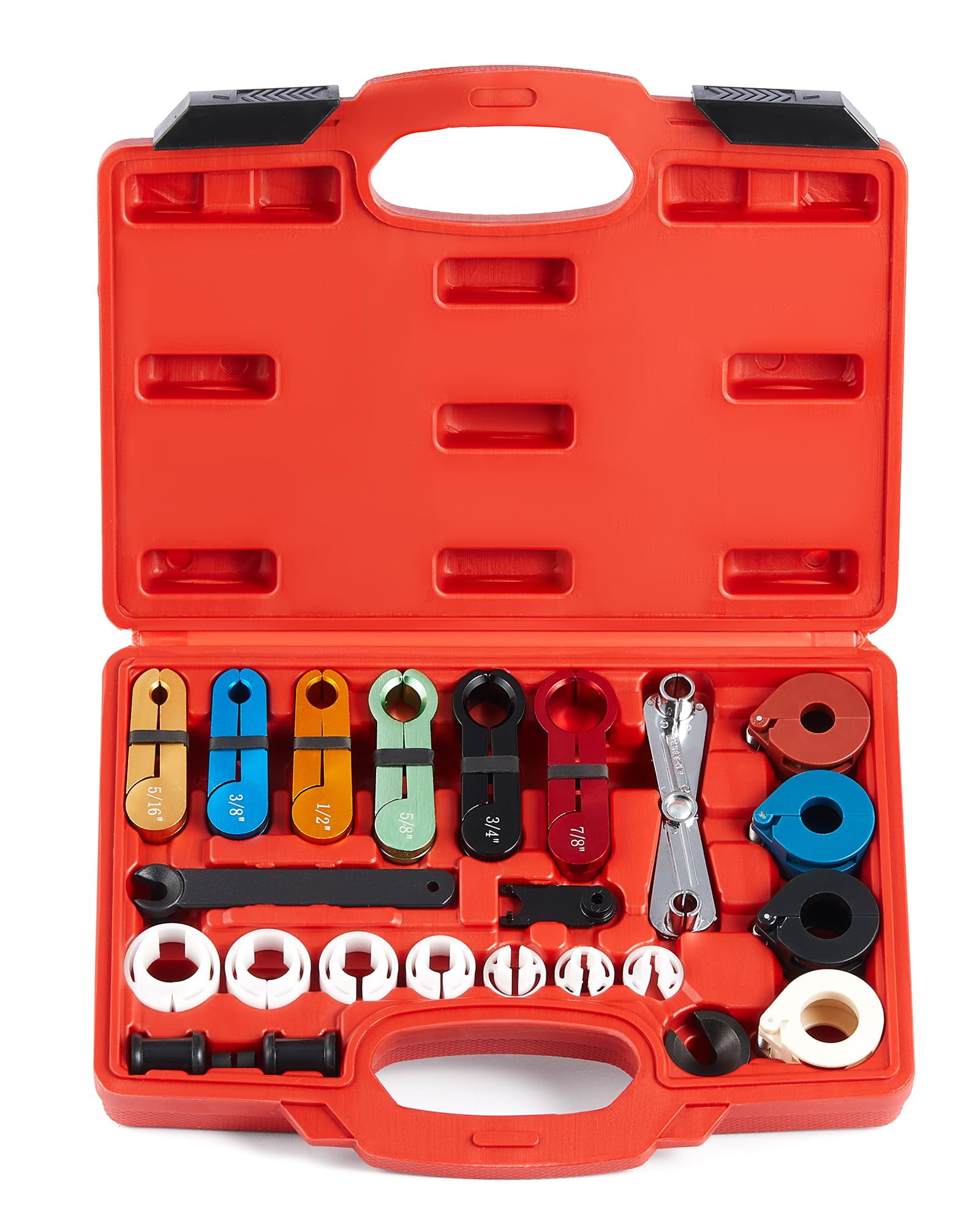 25-Piece Black Master Quick Disconnect Tool Kit, for A/C, Fuel and ...