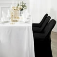 25 Piece Black Spandex Chair Covers, Stretch Fit Design, Removable ...