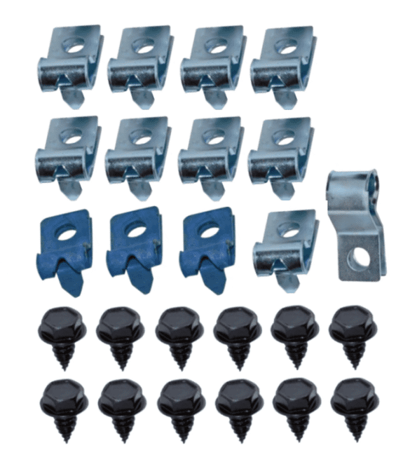 25 Piece Brake Line Clip Kit 1969 Pontiac Firebird and Chevy Camaro ...